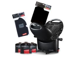 NomadiQ BBQ ESSENTIALS draagbare barbecue set - Black