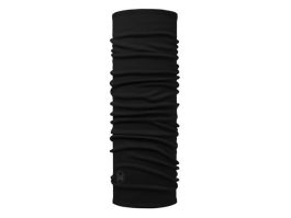 Buff Merino Midweight nekwarmer - Solid Black