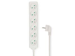 Nedis ESOC630F1WT 6-weg stekkerdoos - 3 meter