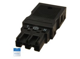 Wago Winsta Midi connector male - black